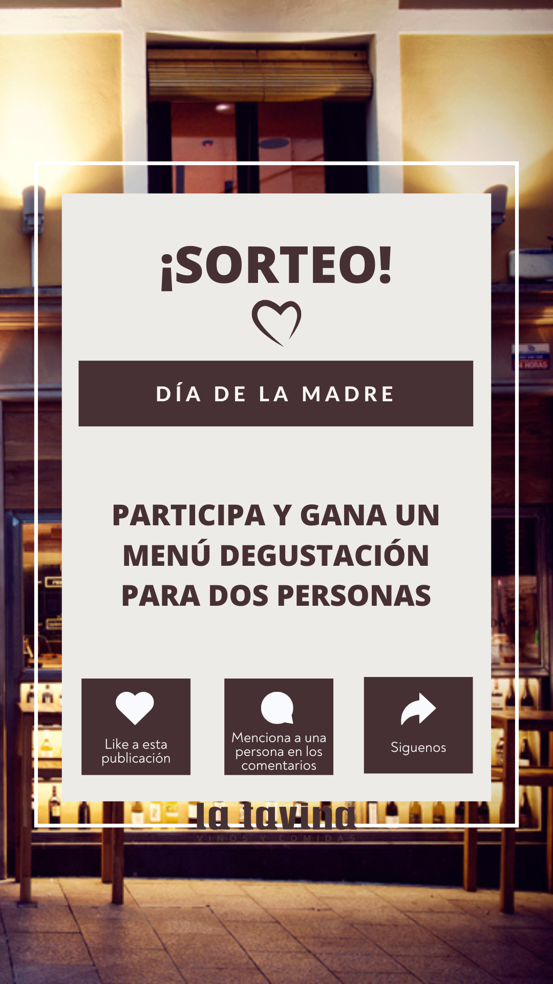 La Tavina Bar Restaurante Sorteo Día De Mabre 2025
